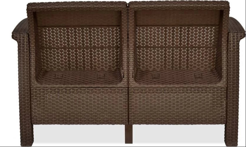 Nilkamal Goa Complete Sofa Set Rattan Design (Season Rust Brown ...