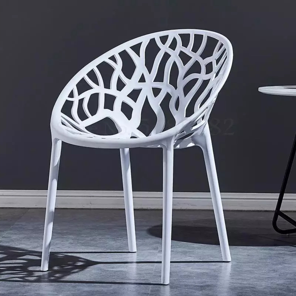 Nilkamal Crystal PP Chairs White Color – HOMEGENIC